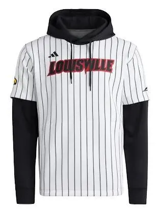 Adidas Cardinals Hooded Jersey - Louisville White Black
