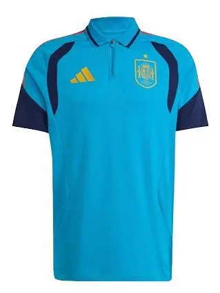 Adidas Spain 2026 Tiro Polo Shirt - Bold Aqua