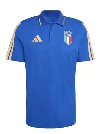 Adidas Italy Dna Polo Shirt - Bold Blue