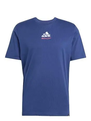 Adidas Memories Of Gallery Graphic Tee Shirt - Dark Blue