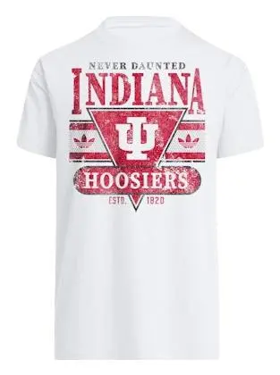 Adidas Hoosiers Graphic T-shirt - Indiana White