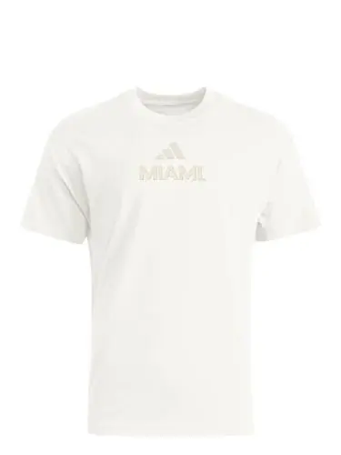 Adidas Hurricanes All Szn Embroidered Tee Shirt - Miami Off White
