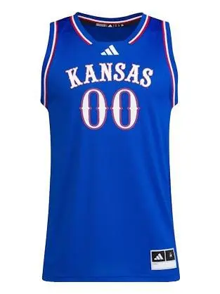 Adidas Jayhawks Away Swingman Jersey - Kansas Royal Blue White