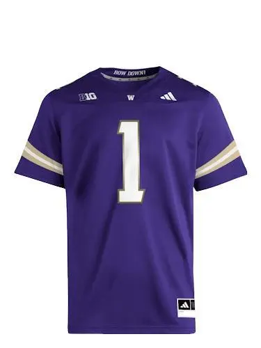 Adidas Huskies Premier Home Jersey - Washington Collegiate Purple White Team Sand Ncaa/wtn/6va