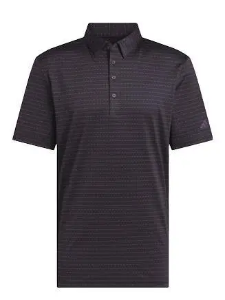 Adidas Ultimate365 Dash Stripe Polo Shirt - Black Aurora Plum
