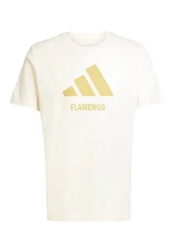 Adidas Cr Flamengo Seasonal Graphic Tee Shirt - Cream White
