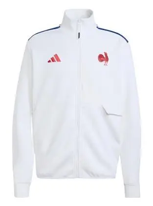 Adidas France Rugby Anthem Jacket - White