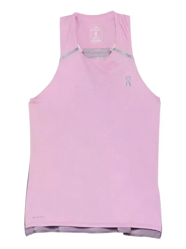 On Reflective Trim Tank Top - Pink