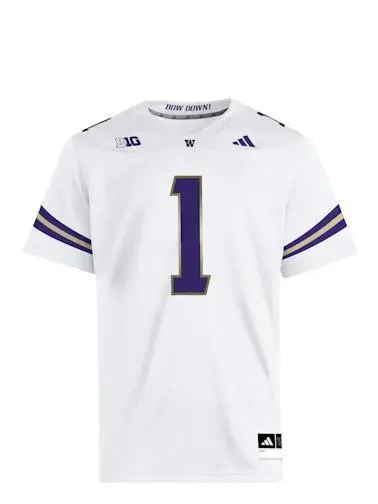 Adidas Huskies Premier Away Jersey - White/team College Purple/team Sand