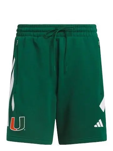 Adidas Chapter Short - Miami Dark Green Chalk White Ncaa