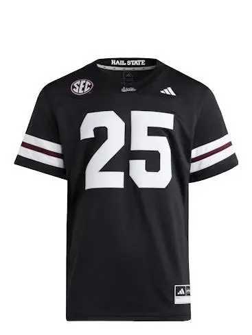 Adidas Bulldogs Premier Strategy Jersey - Mississippi State Black
