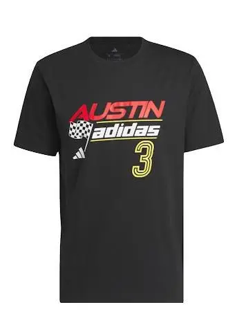 Adidas Austin Americana Motorsport Graphic T-shirt - Black