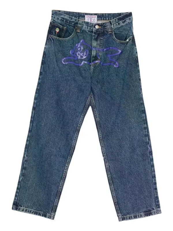 ICECREAM Running Dog Double Scoop Jeans - Blue