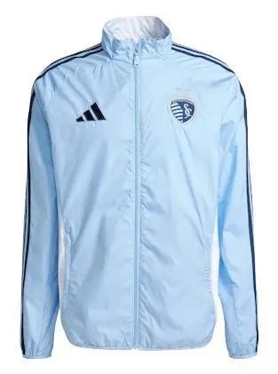 Adidas Sporting City Reversible Anthem Jacket - Kansas Glow Blue