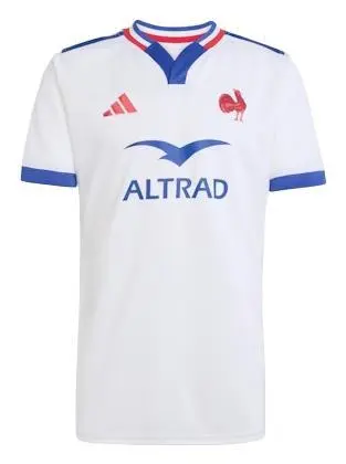 Adidas France Rugby Shirt Alternate Replica Jersey - White