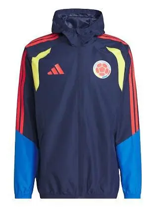 Adidas Colombia 2026 Tiro All Weather Jacket - Team Navy Blue