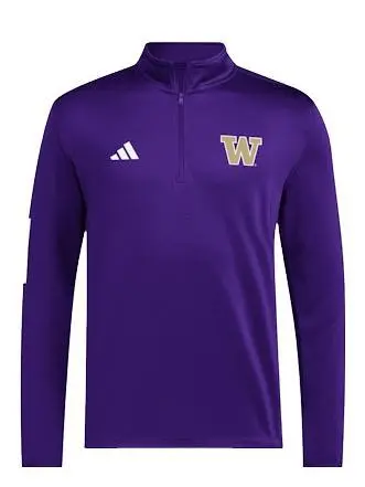 Adidas Huskies Salute To Service 1/zip Jacket - Washington Team College Purple White