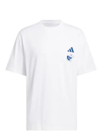 Adidas Jayhawks Chapter Tee Shirt - Kansas White