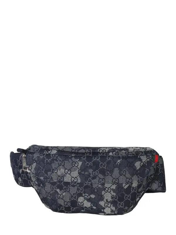 Gucci Gg Floral Canvas Belt Bag - Blue
