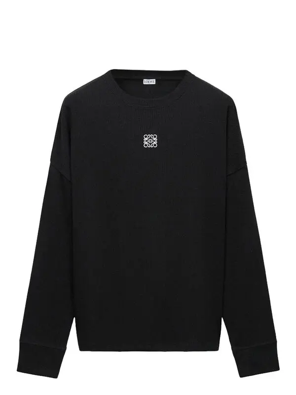 Loewe Oversized Long Sleeved Tee - Black