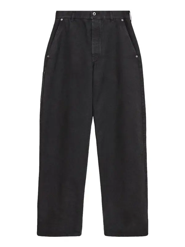 Loewe Cotton Twill Carpenter Trousers - Gray