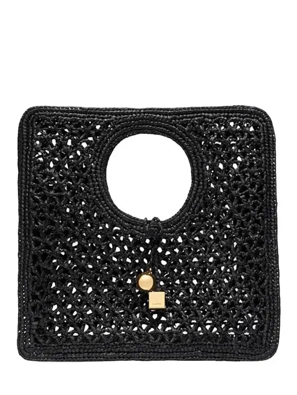 Jacquemus The Spiaggia Small Square Bag - Black