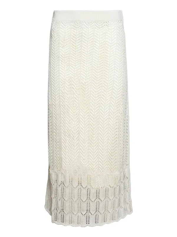 JIL SANDER Long Skirt - Off White