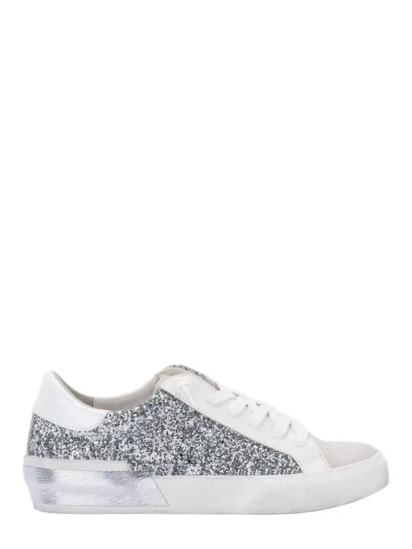 DOLCEVITA Zina Glitter Sneakers - Silver Glitter