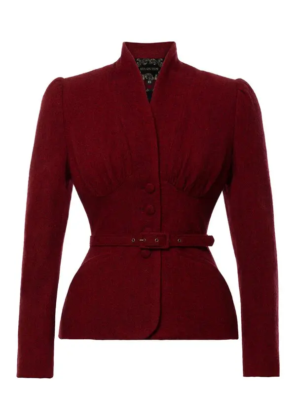 Lena Hoschek Wool Jacket - Red