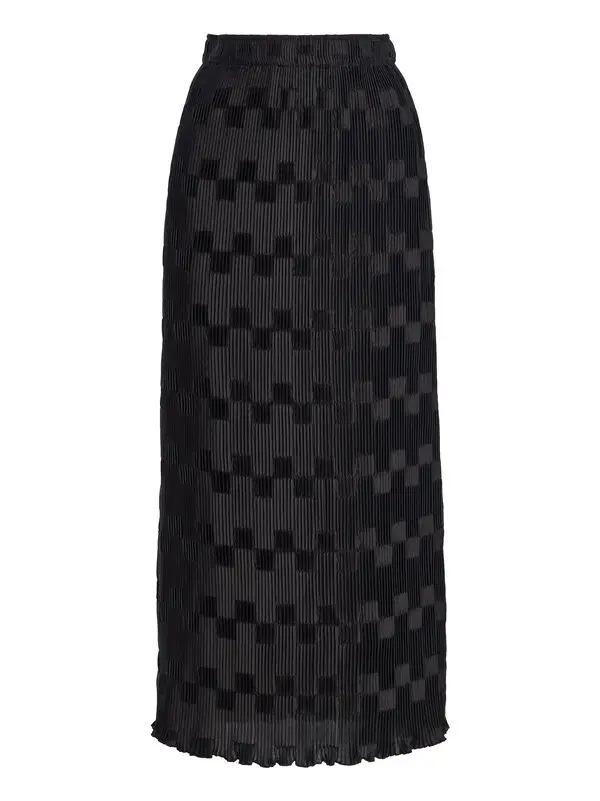 BY MALENE BIRGER Lian Pleated Maxi Skirt - Black