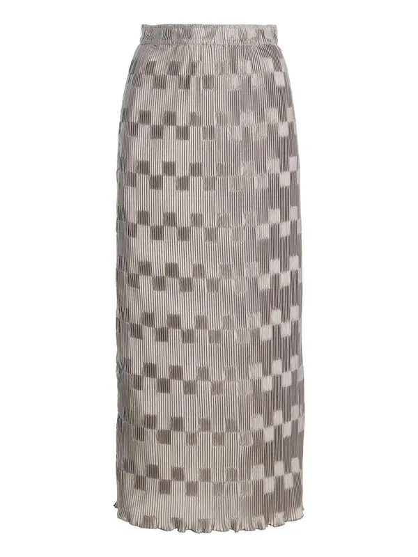 BY MALENE BIRGER Lian Pleated Maxi Skirt - Silver