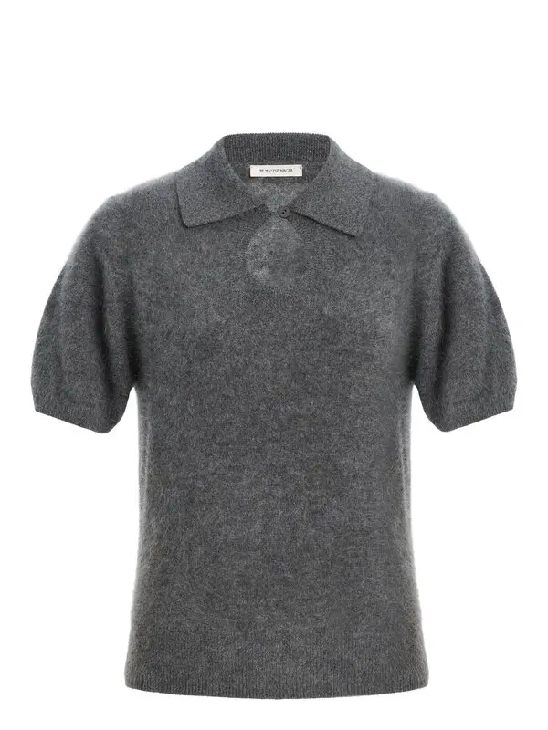 BY MALENE BIRGER Talallia Keyhole Cashmere Sweater - Grey