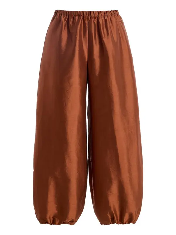 BY MALENE BIRGER Lumas Mid-rise Straight-leg Pants - Orange