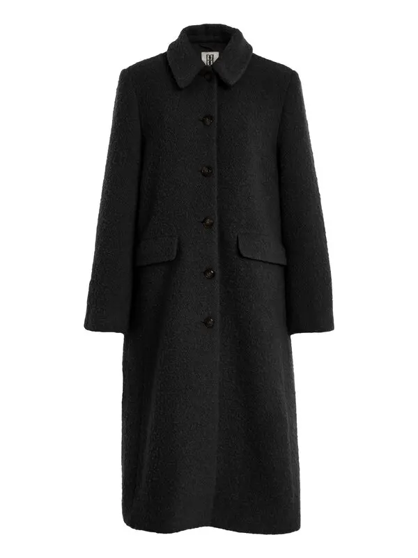 BY MALENE BIRGER Madera Single-breasted Wool-blend Coat - Black