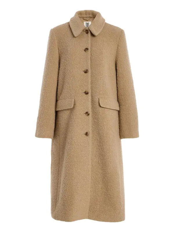 BY MALENE BIRGER Madera Single-breasted Wool-blend Coat - Taupe