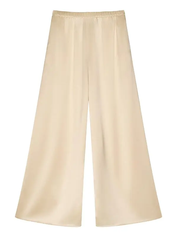 BY MALENE BIRGER Mid-rise Wide-leg Pants - Off-white