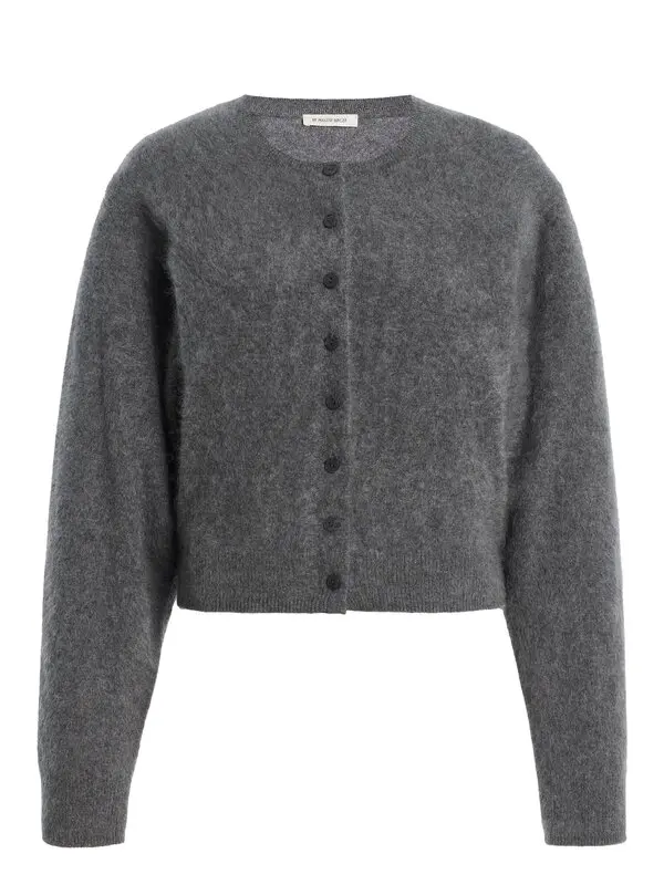 BY MALENE BIRGER Montana Crew-neck Cashmere Cardigan - Grey