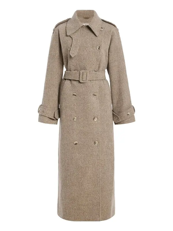 BY MALENE BIRGER Magnolia Virgin-wool Coat - Light Grey