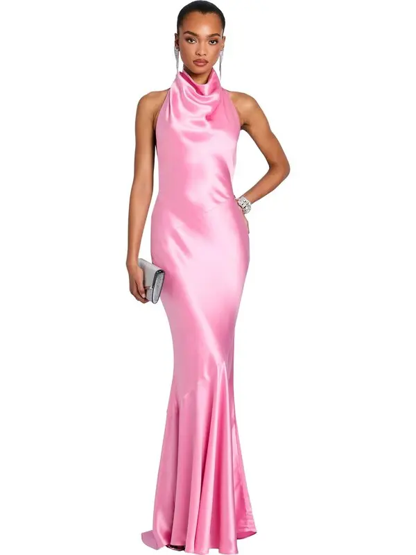 Retrofete Luneth Maxi Dress - Flamingo