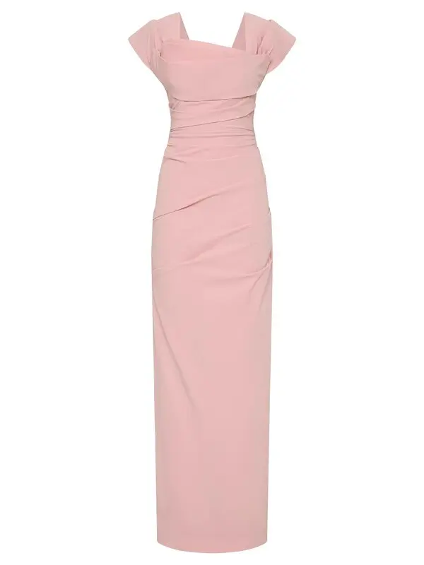 Rachel Gilbert Salma Draped Gown - Pink