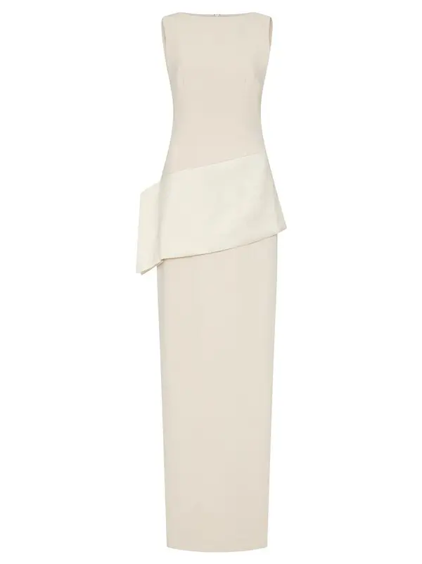 Rachel Gilbert Rick Gown Elegant Maxi Dress - Ivory