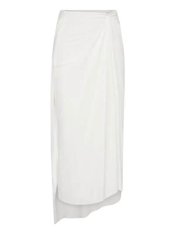 Rachel Gilbert Kingston Draped Midi Skirt - Ivory