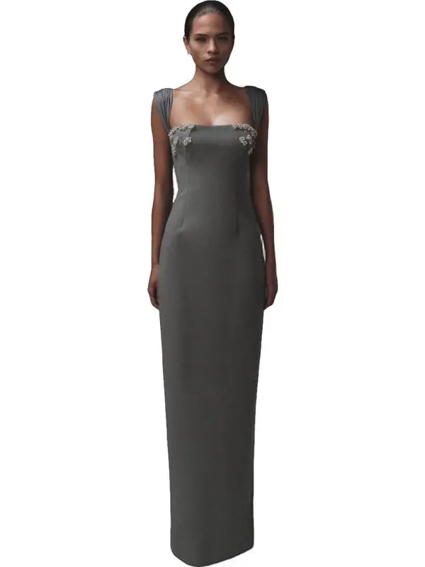 Rachel Gilbert Malia Gown - Dark Wash