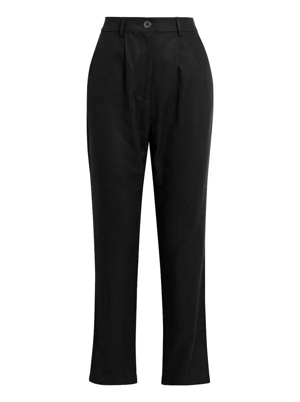 Mara Hoffman Dita Herringbone Straight-leg Pants - Black