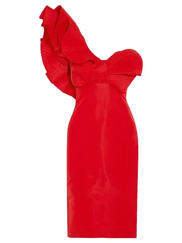 Johanna Ortiz One-shoulder Silk Gown - Red