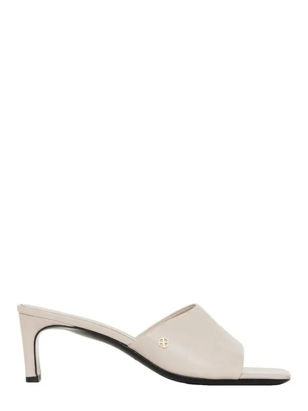 ANINE BING Jayden Mule Sandals - Bone