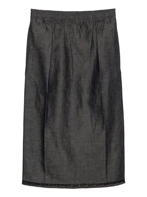 Prada Chambray Skirt - Blue