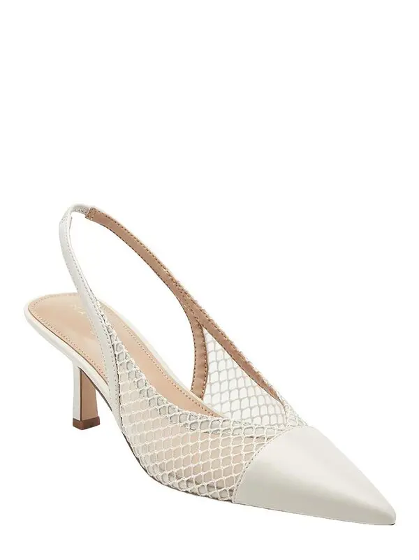 MARC FISHER LTD. Gipsi Slingback Pumps - Ivory