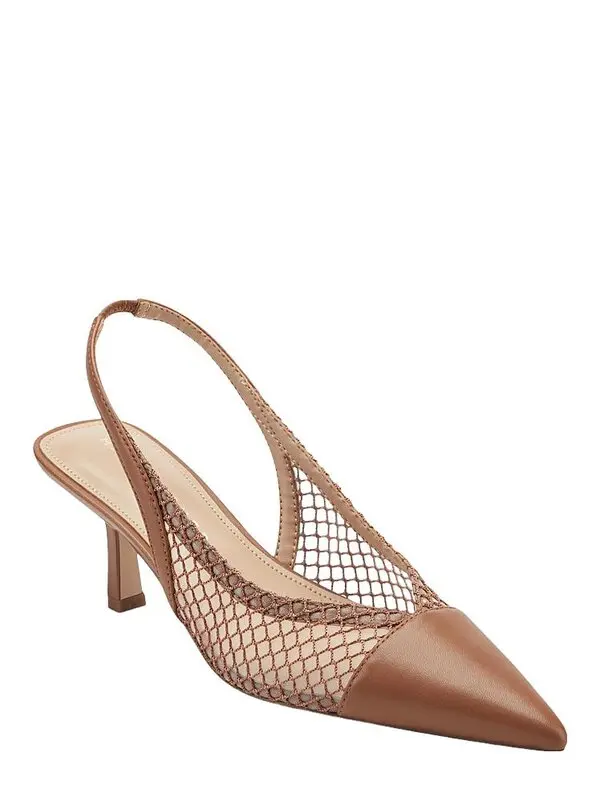 MARC FISHER LTD. Gipsi Slingback Pumps - Medium Brown