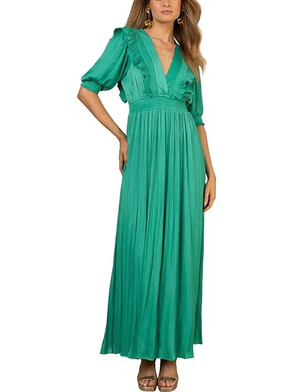 Hale Bob Lovisa Charmeuse Dress - Green